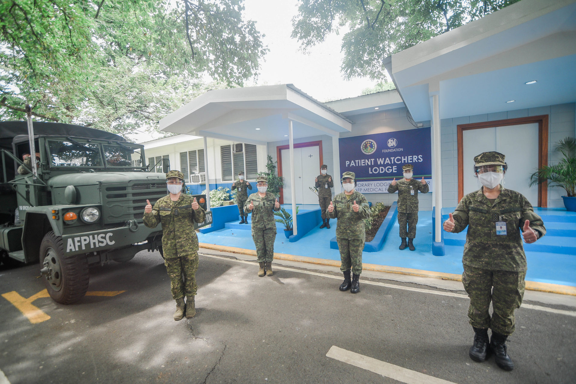 SM Foundation upgrades AFP Patient Watchers Lodge - Philippines Graphic