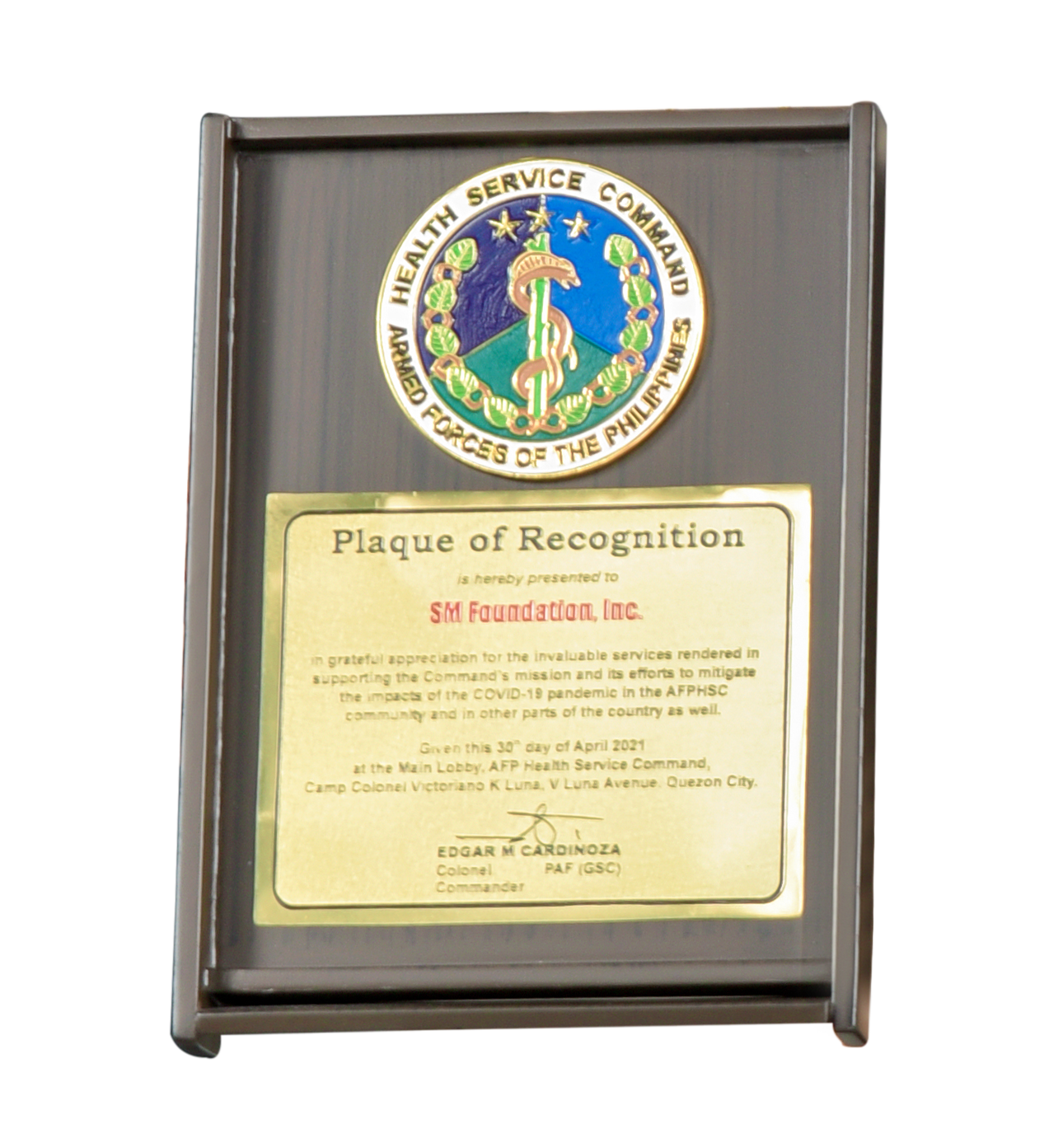 SM Foundation receives plaques of recognition from social good partners ...