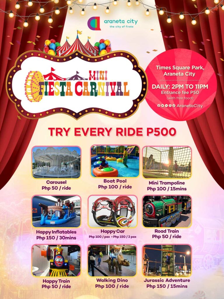 Relive the classic holiday feels with Araneta City’s Mini Fiesta ...