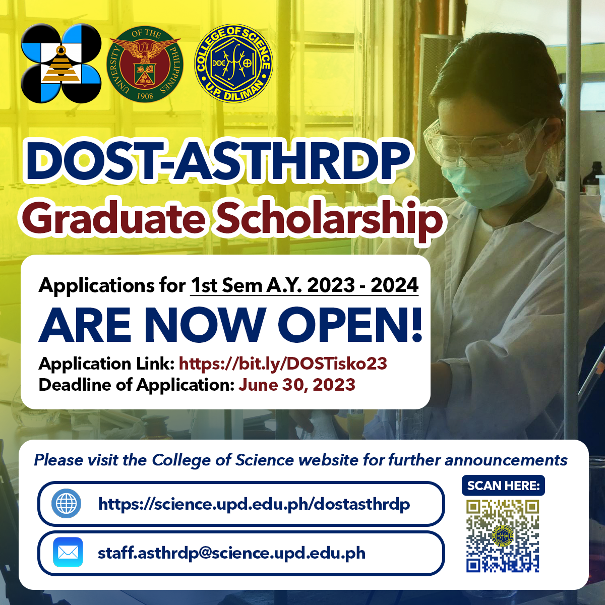 S&T graduate studies programs, scholarships open for 2023 - Philippines ...