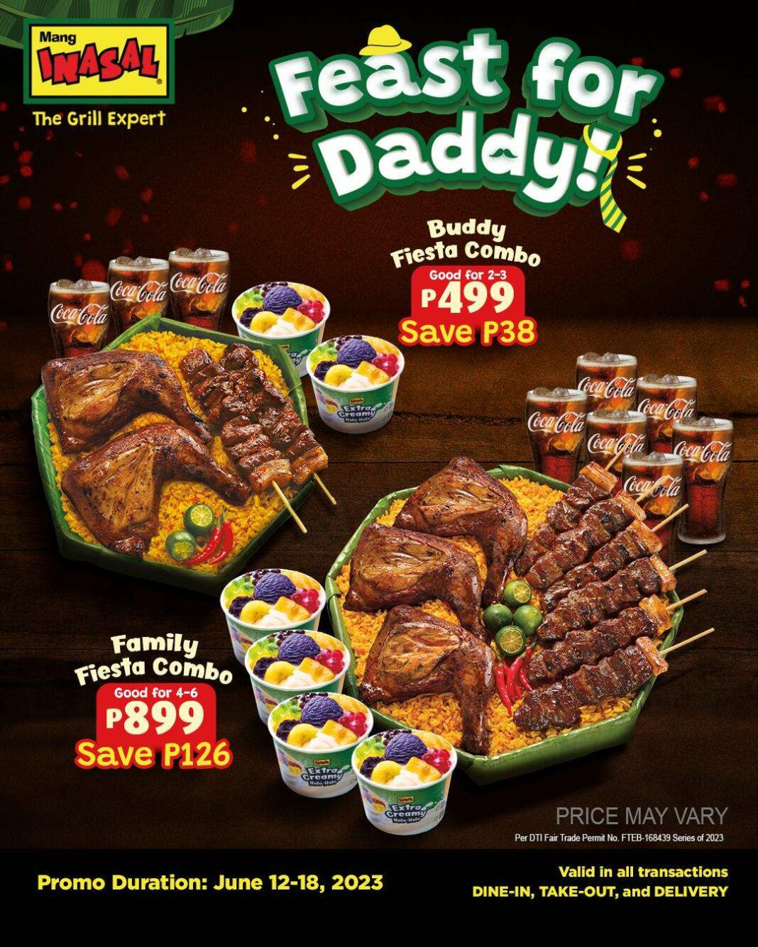 Fiesta Combo treats await dads at Mang Inasal - Philippines Graphic
