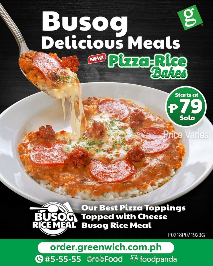 Greenwich Launches New Pizza-Rice Bakes - Philippines Graphic