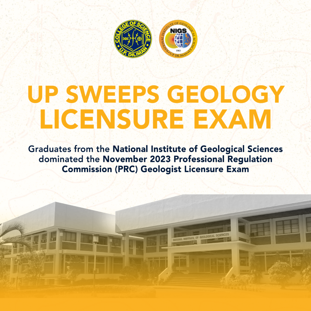 UP geologists sweep 2023 PRC Licensure Exam | Philippines Graphic UP geologists sweep 2023 PRC Licensure Exam | Philippines Graphic