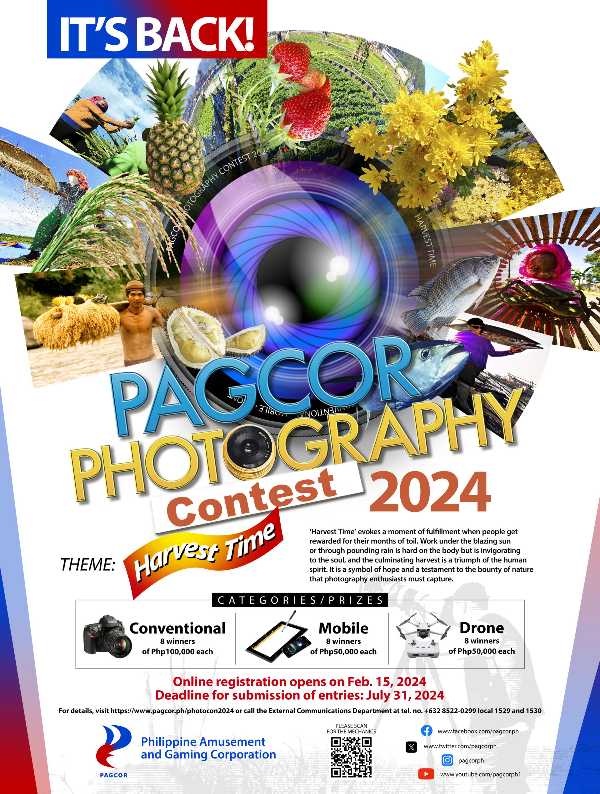 PAGCOR PHOTO CONTEST RETURNS WITH ‘HARVEST TIME’ THEME FOR 2024 ...