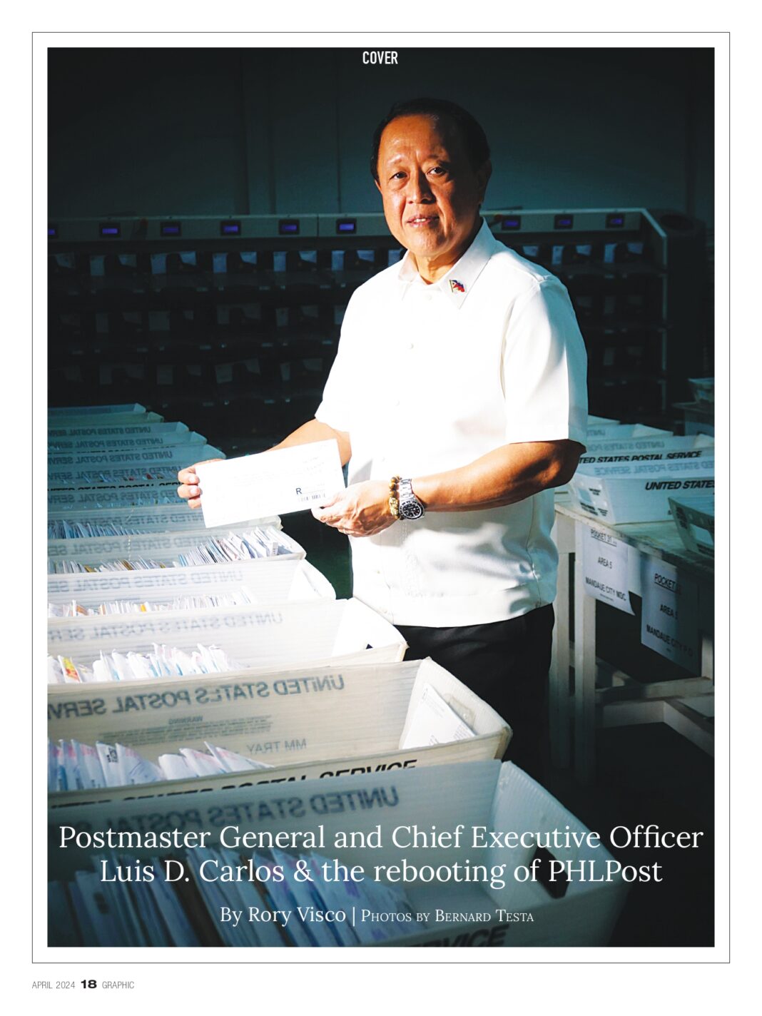 Postmaster General and Chief Executive Officer Luis D. Carlos & the ...