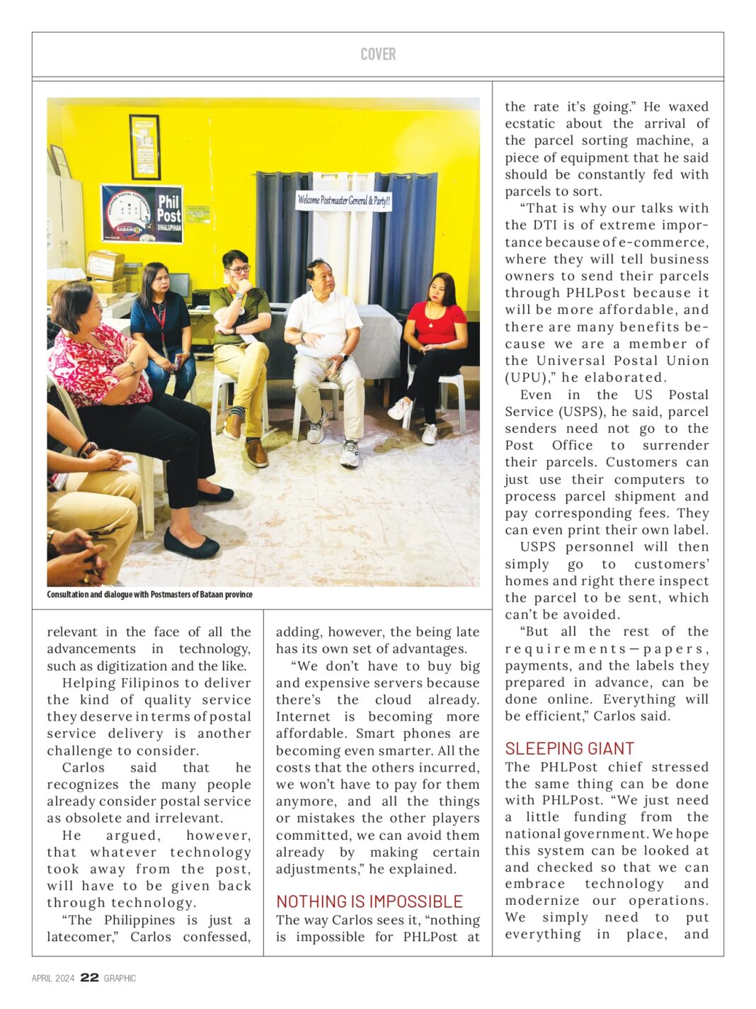 Postmaster General and Chief Executive Officer Luis D. Carlos & the ...