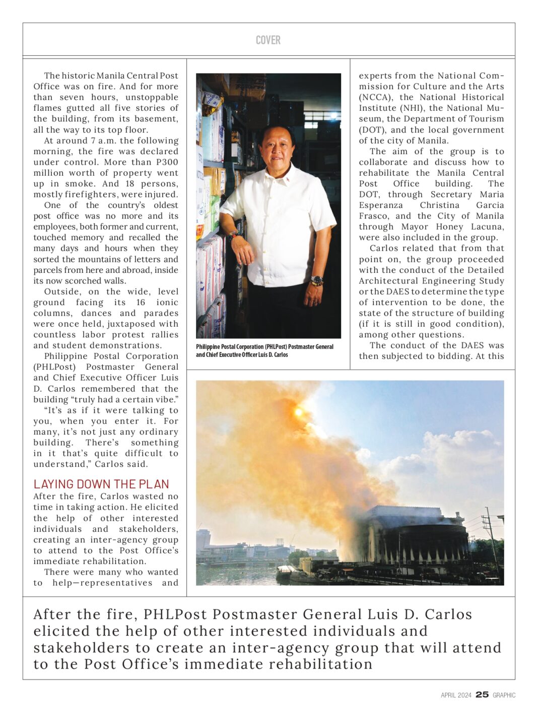 Rebuilding the Manila Central Post Office - Philippines Graphic