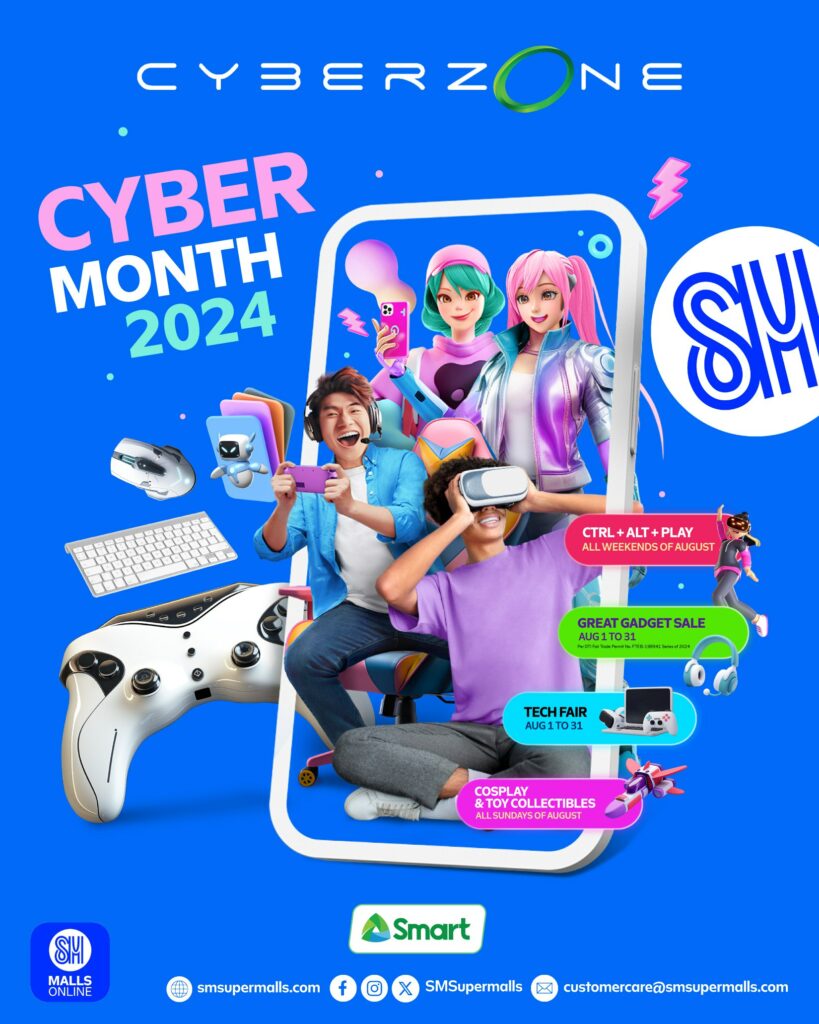 Time to LEVEL UP with SM’s Cyber Month 2024 - Philippines Graphic