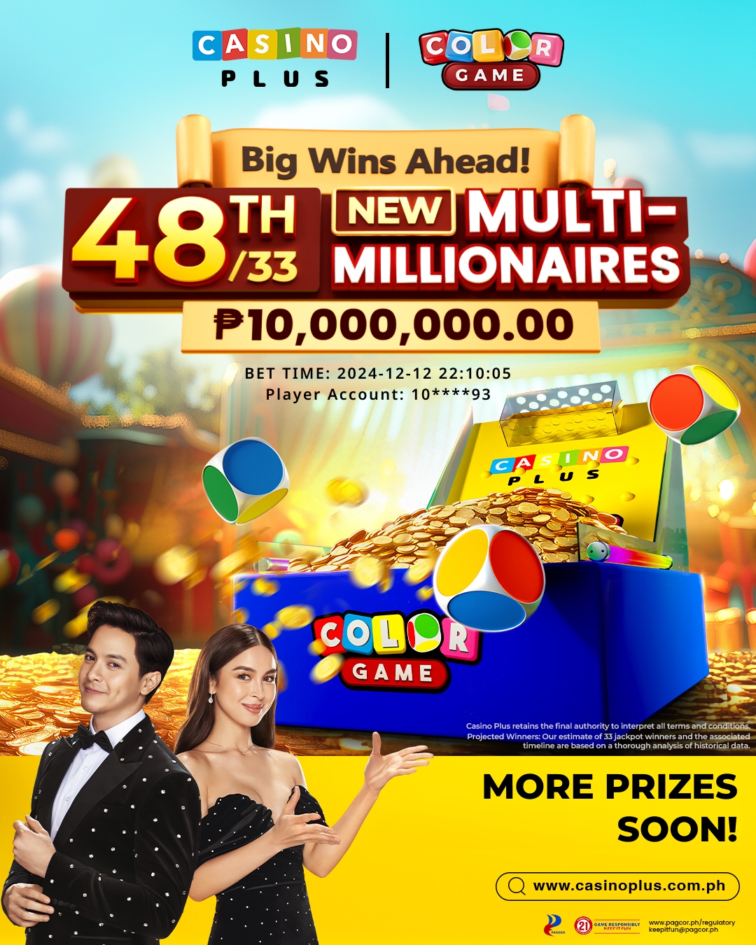 Casino Plus Celebrates Unprecedented Wins in Color Game Big Win Jackpot ...