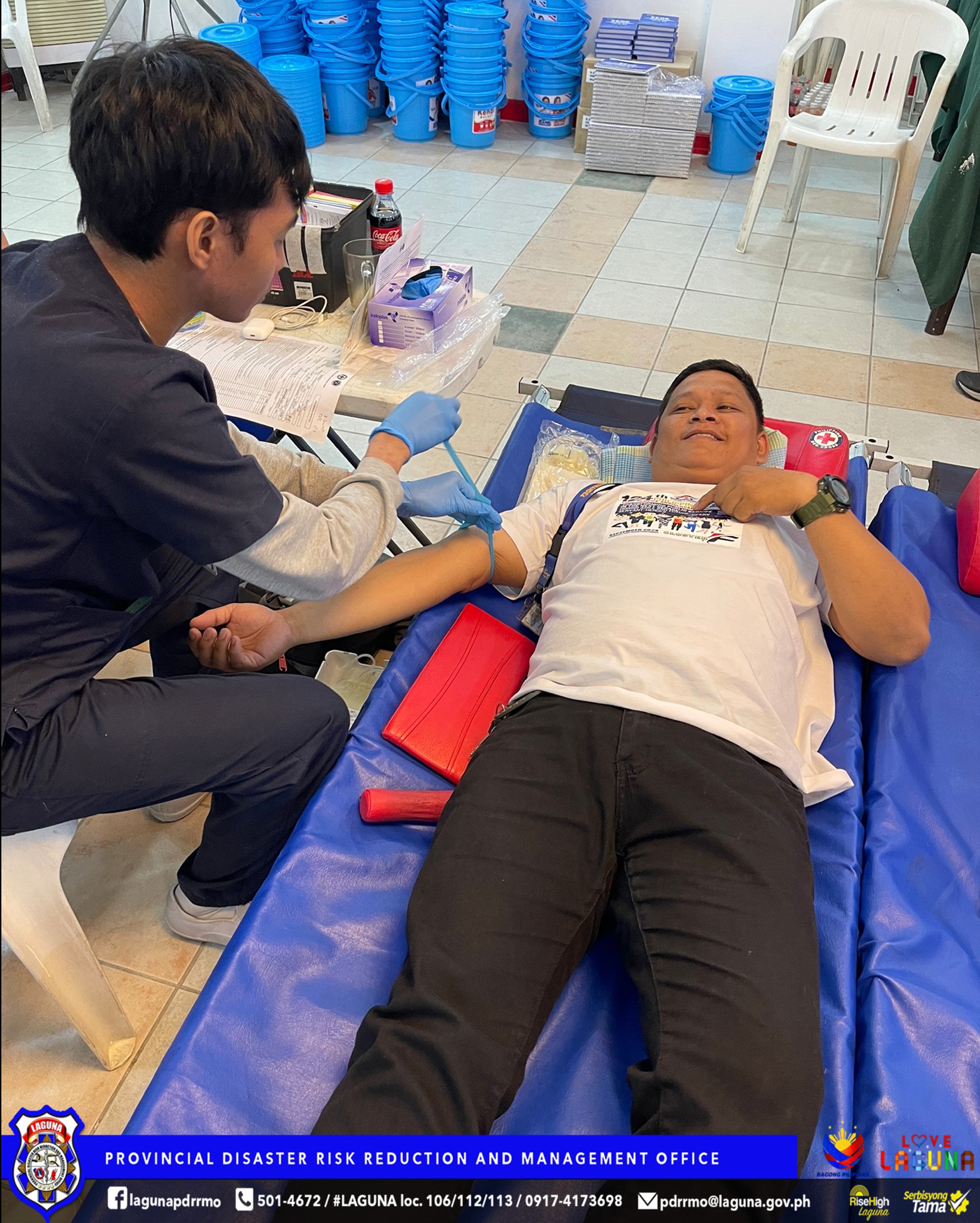 Laguna PDRRMO holds bloodletting activity at PRC-Laguna Chapter ...