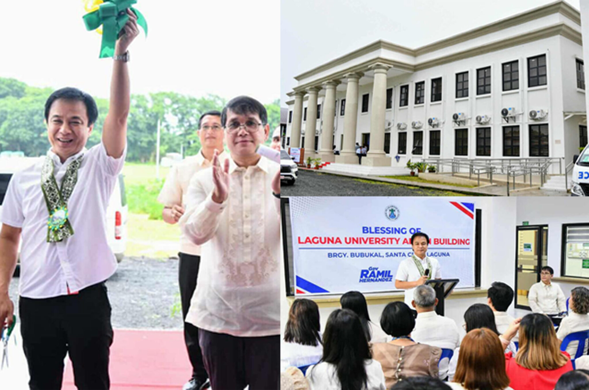 Inauguration and blessing of Laguna University’s new administrative ...
