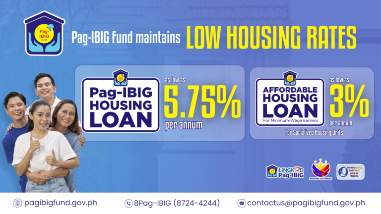 Pag-IBIG Fund Maintains Low Housing Loan Rates Through End of 2025 ...