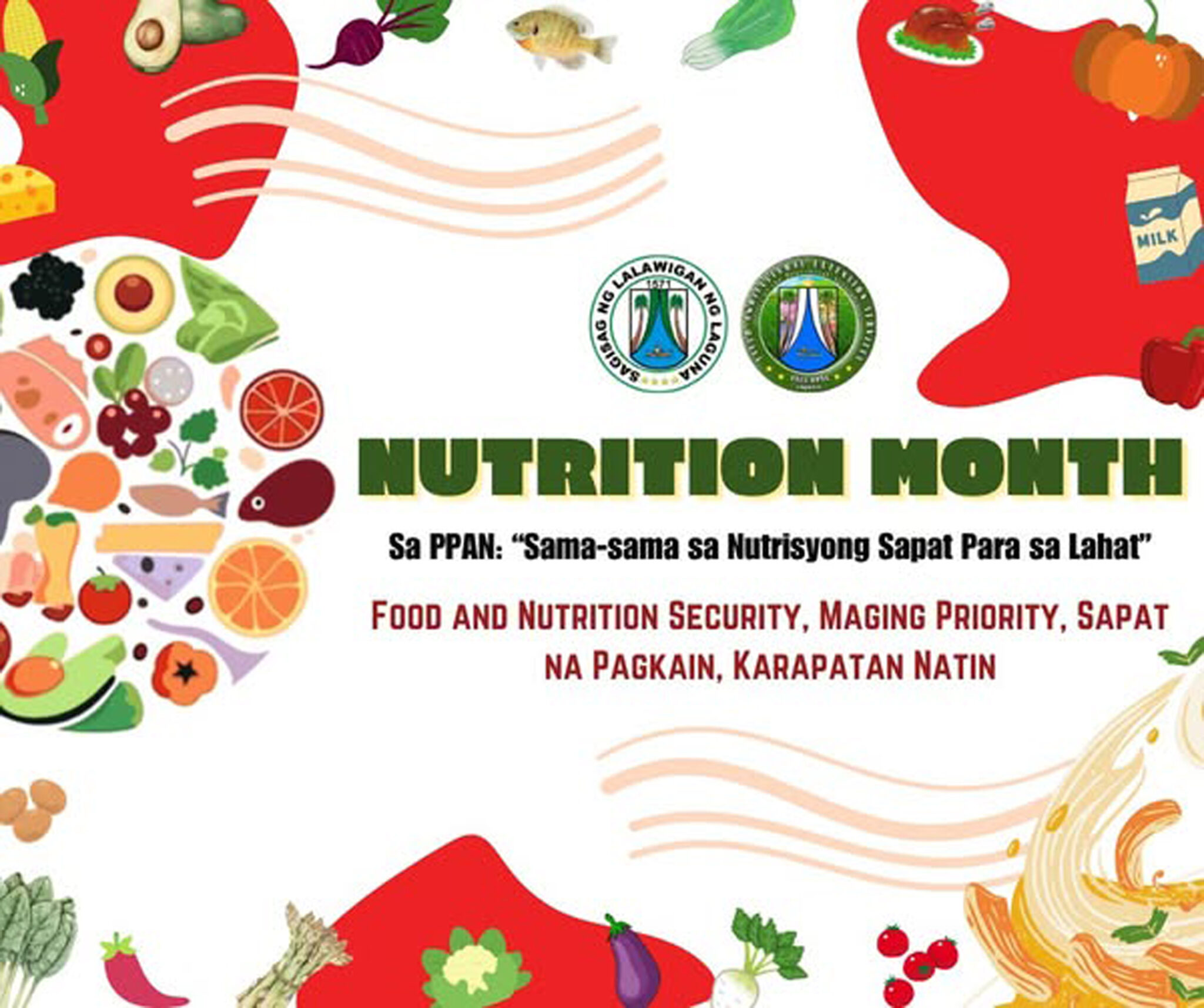 National Nutrition Month 2025 Celebrated in Laguna - Philippines Graphic