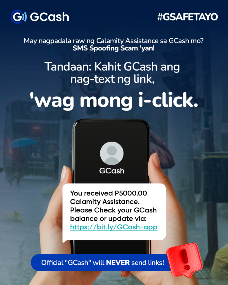 GCash cautions public on “Calamity Assistance” scam exploiting typhoon ...