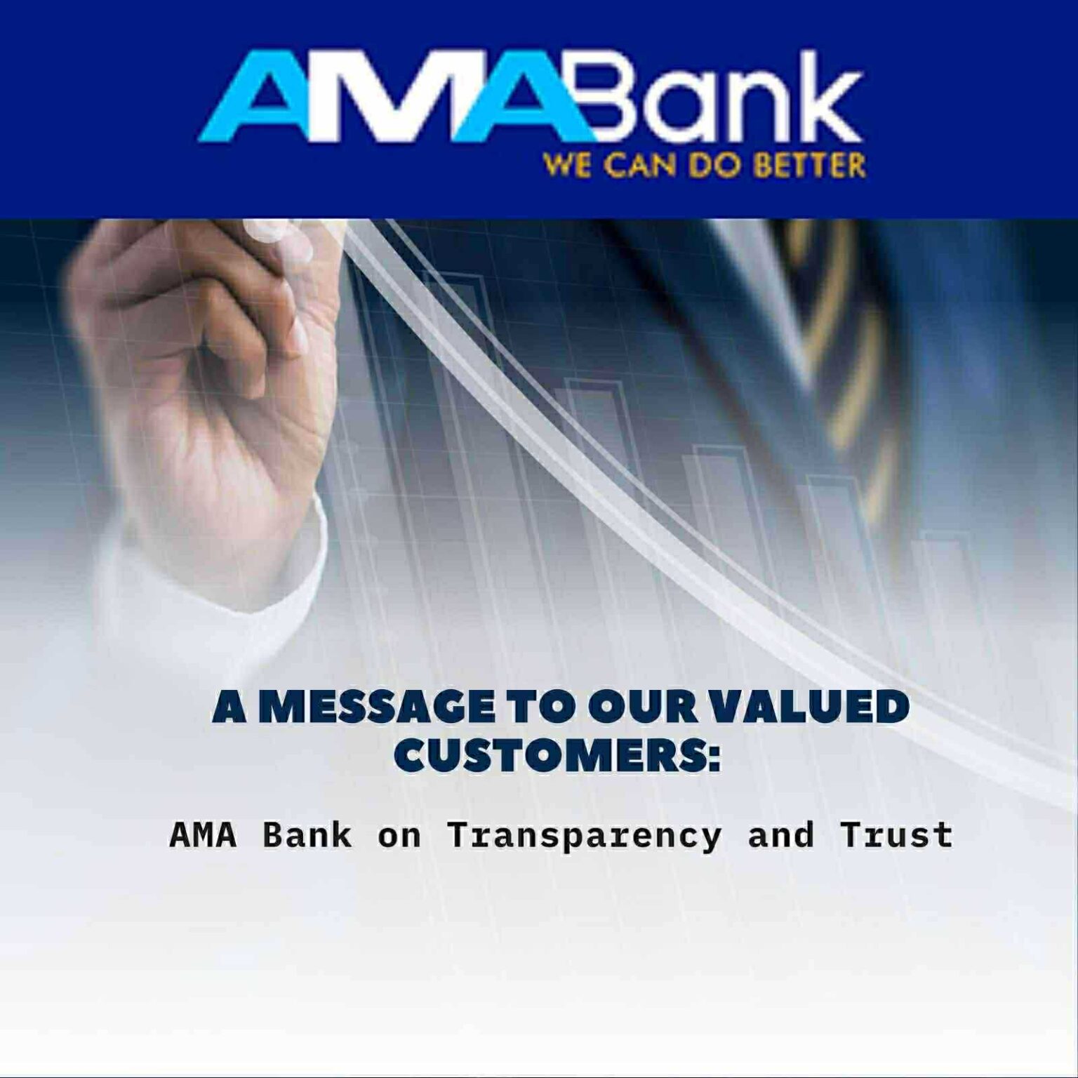 AMA Bank on Transparency and Trust - Philippines Graphic