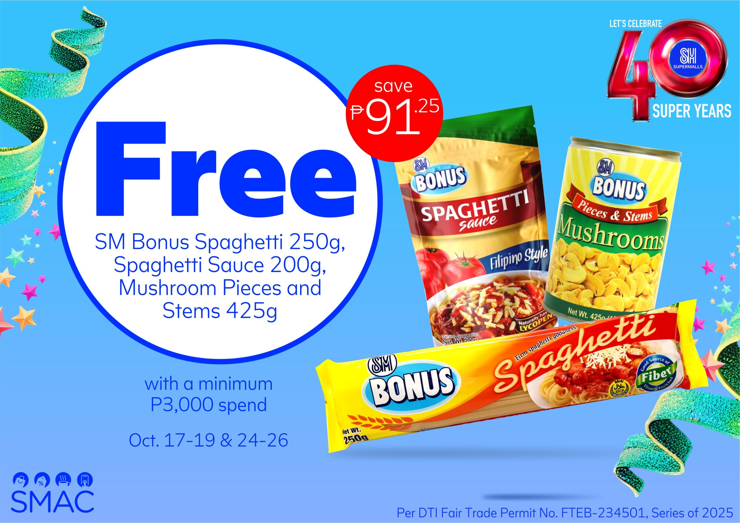 SM Markets Marks 40 Years, Kicks Off Holiday Promos - Philippines Graphic