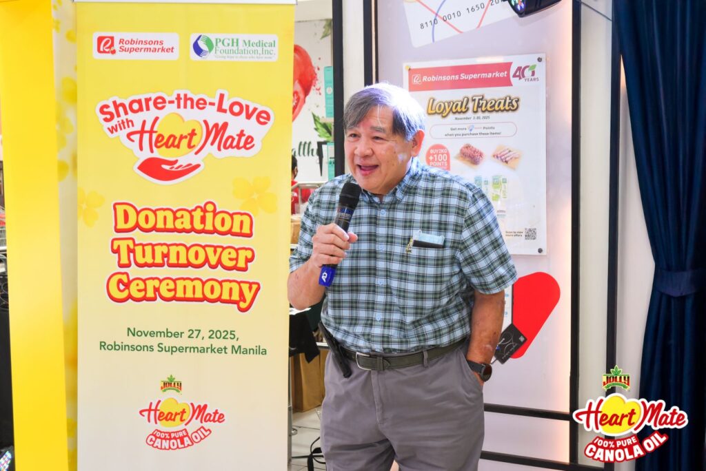 ₱1.2M Donated to PGH Medical Foundation as Jolly Heart Mate Canola Oil ...