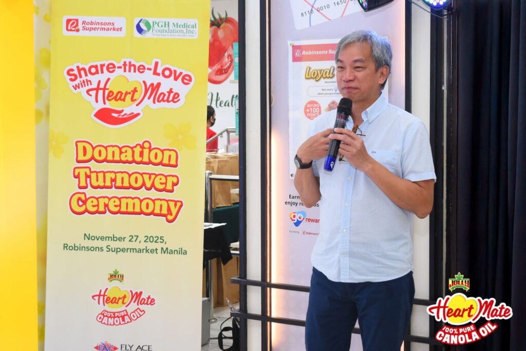 ₱1.2M Donated to PGH Medical Foundation as Jolly Heart Mate Canola Oil ...
