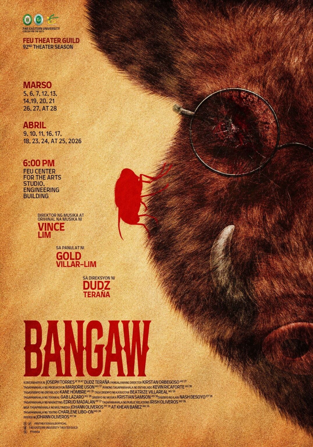FEU Theater Guild’s gritty survival tale "Bangaw" to open on March 5 ...
