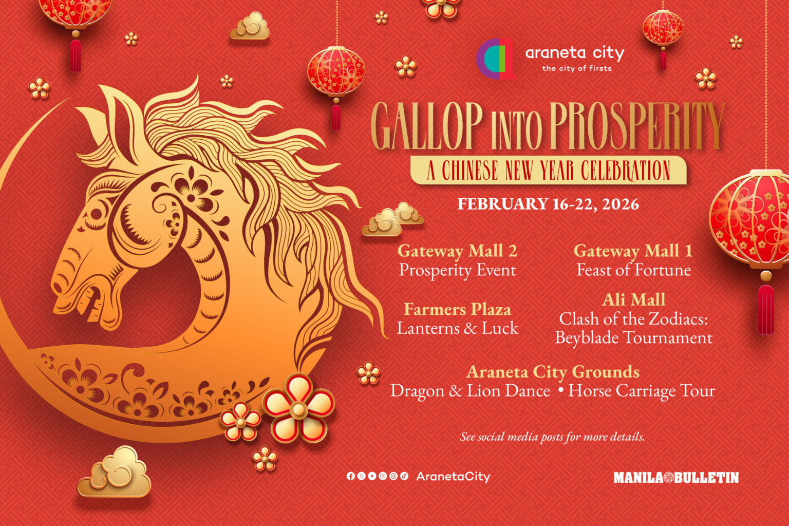 Gallop Into Prosperity in Araneta City - Philippines Graphic