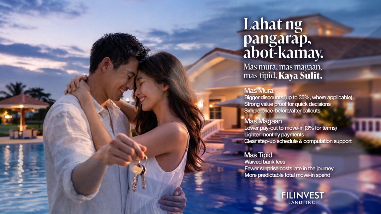 Filinvest Land launches Kaya-Sulit with EastWest Bank and BPI ...